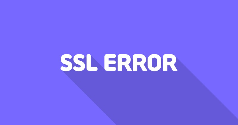 Ssl Error Cant Validate Ssl Certificate Either It Is Self Signed
